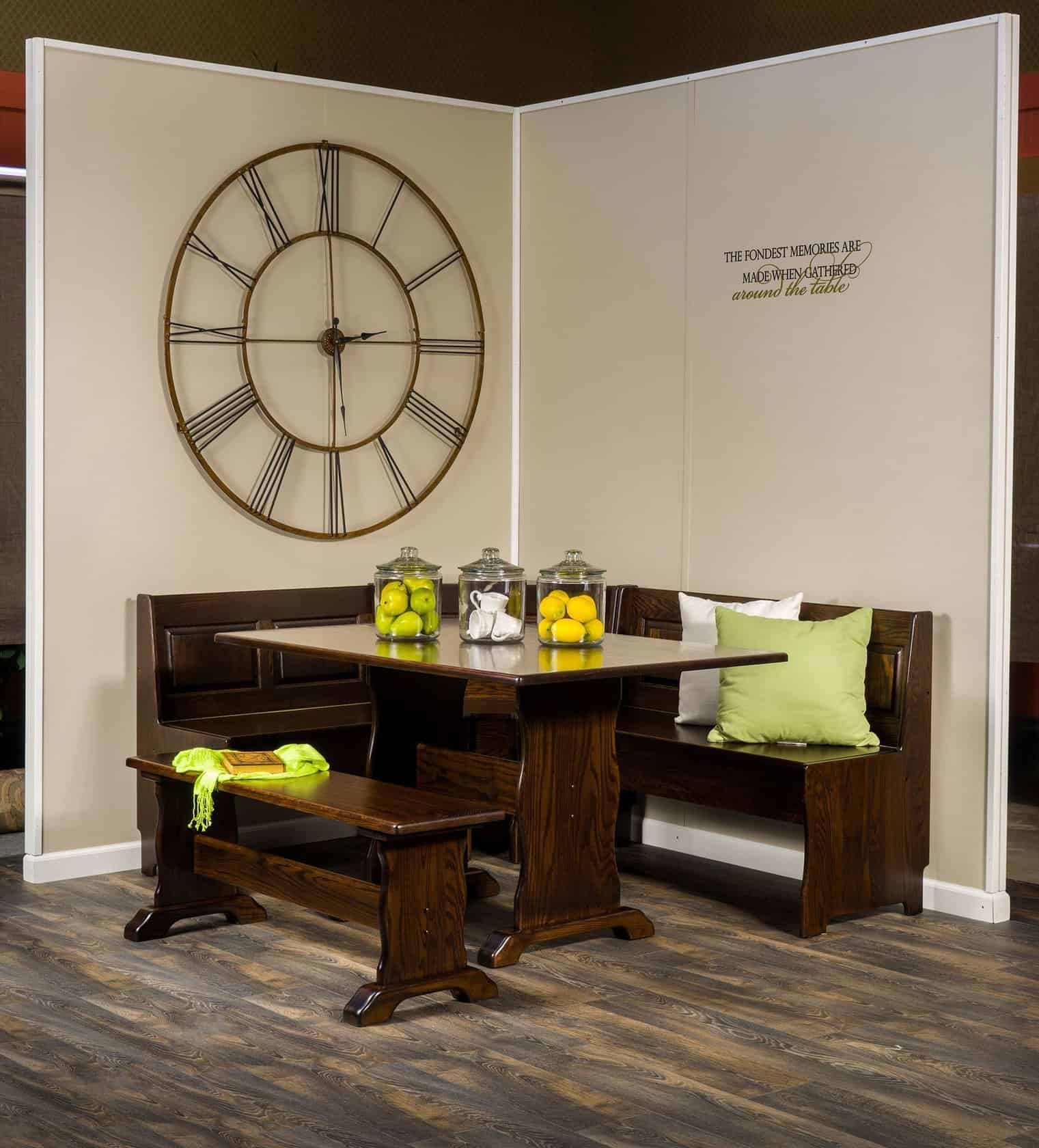 Traditional Nook Table Set | Amish Traditional Nook Table Set