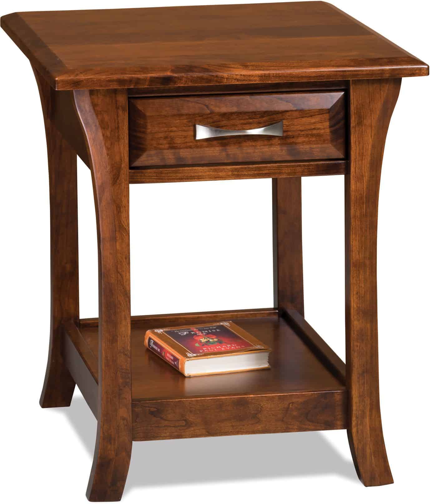 Ensenada Open End Table | Amish End Table | Solid Hardwood End Table