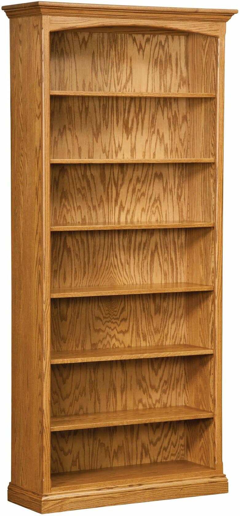 Oak Traditional Bookcase | Amish Solid Hardwood Bookcase